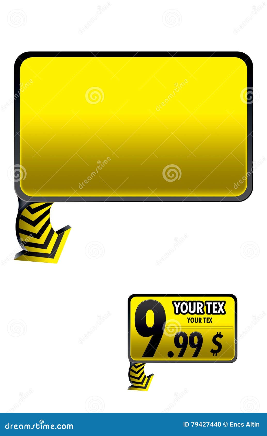 Price Tag or Sticker Illustration Stock Illustration - Illustration of ...