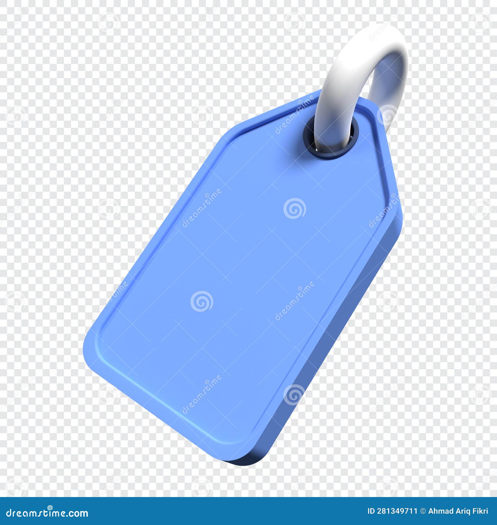 Price Tag with String. Blank Price Tag. Label Icon 3d Rendering Stock ...