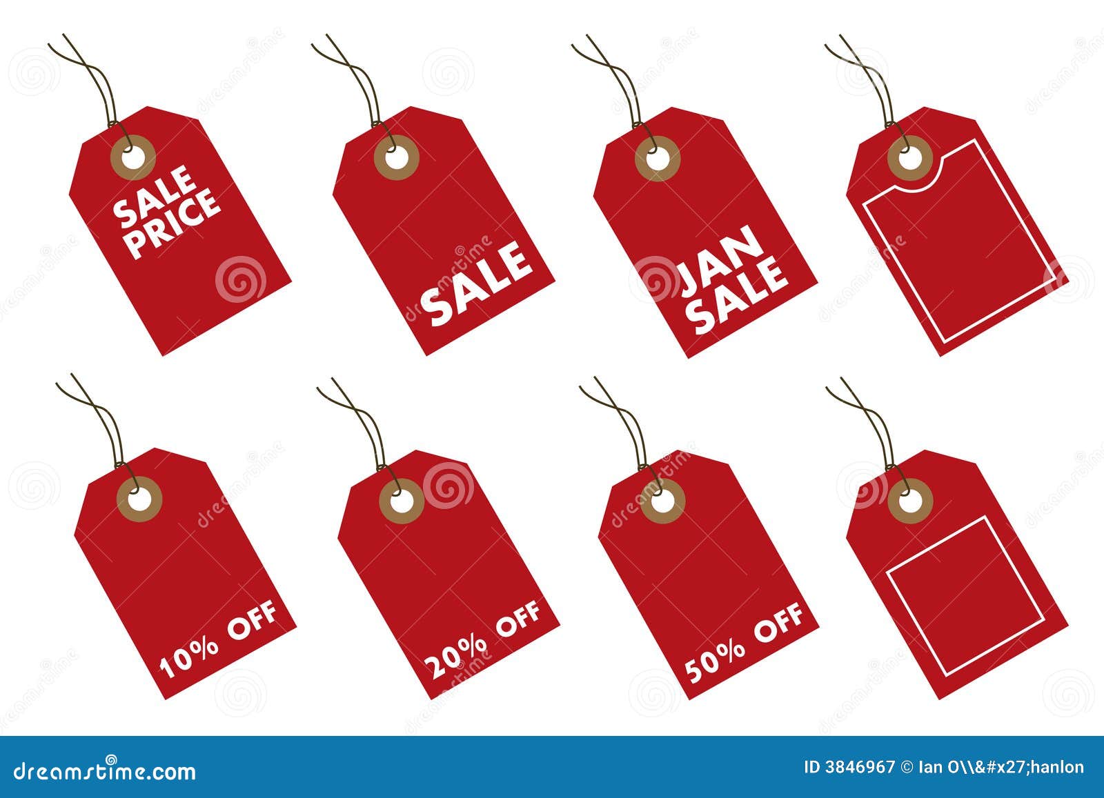 Price tags stock vector. Illustration of sell, sale, sticker - 3846967