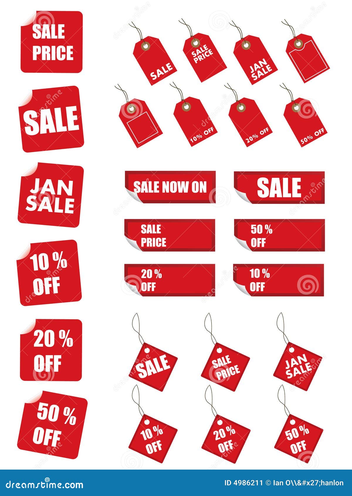 Price tags stock vector. Illustration of sticker, shop - 4986211