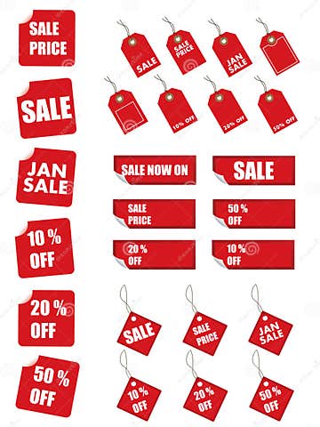 Price tags stock vector. Illustration of sticker, shop - 4986211