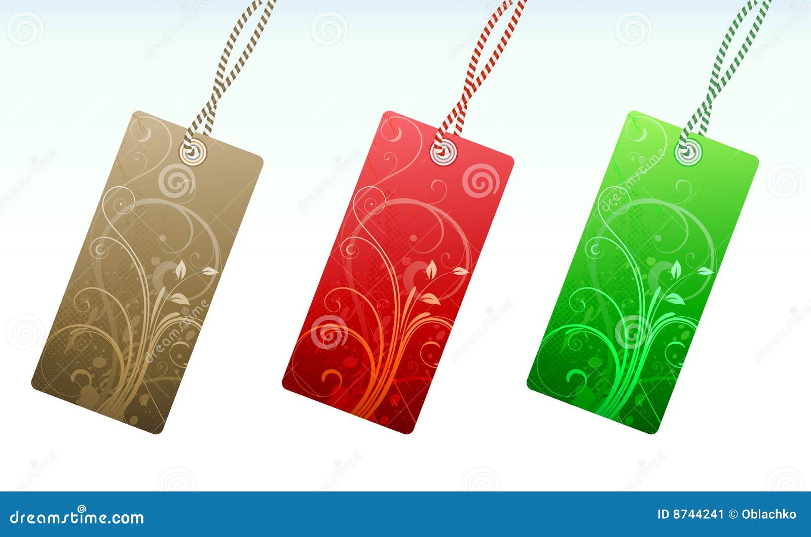 Price tags stock vector. Illustration of floral, branch - 8744241