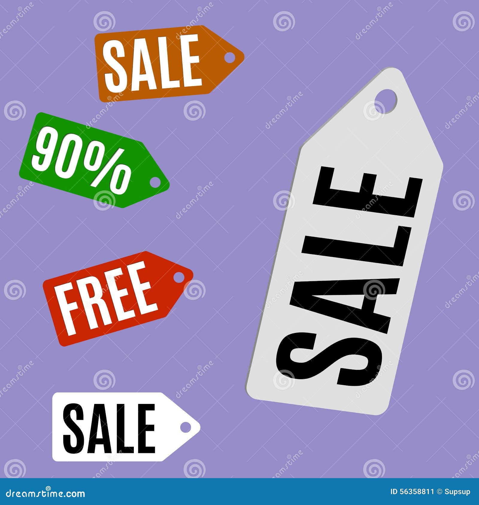 Price tags stock vector. Illustration of icon, business - 56358811