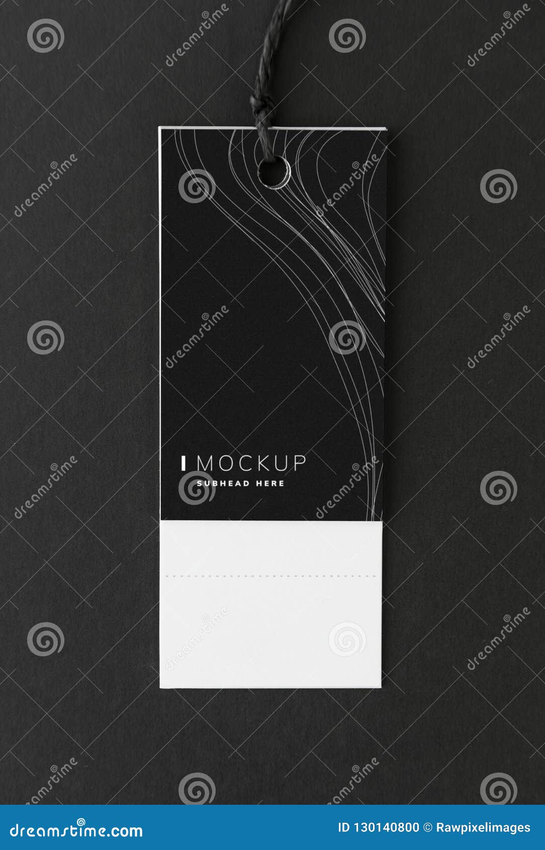 Black Price Tag Design Mockup Stock Photo - Image of blank, pricing ...
