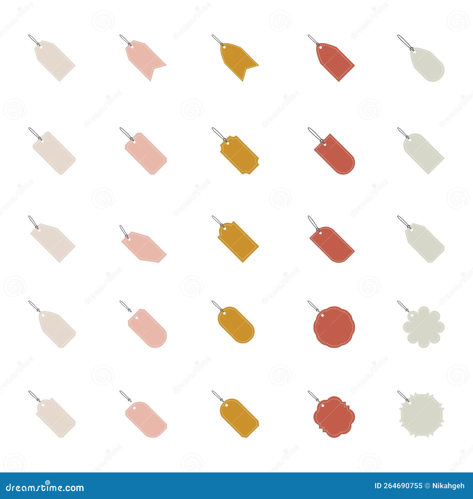 Price Tags Special Price Offer Label Pastel Color Stock Vector ...