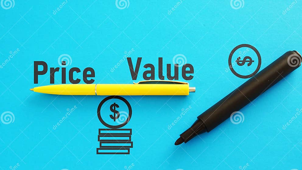 Price Vs Value is Shown Using the Text Stock Image - Image of valuation ...