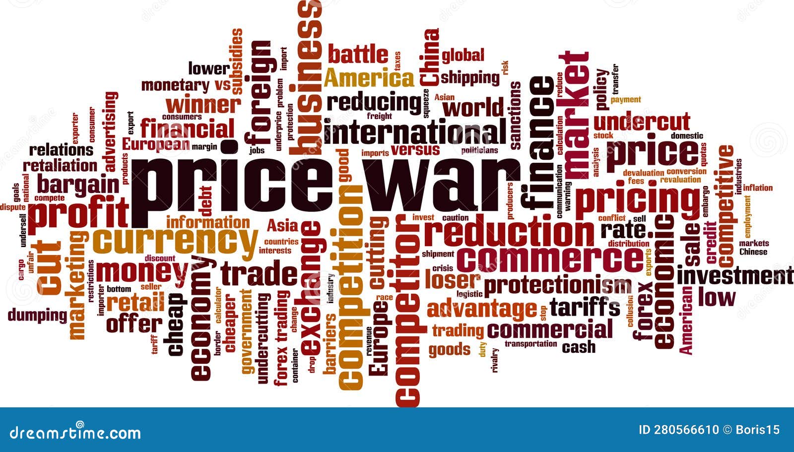 Price war word cloud stock vector. Illustration of winner - 280566610