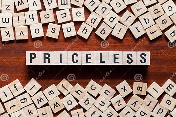 Priceless word concept stock image. Image of commendable - 145332151
