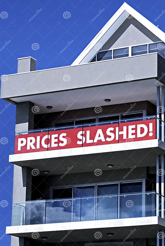 Prices Slashed stock image. Image of condo, architecture - 19069765