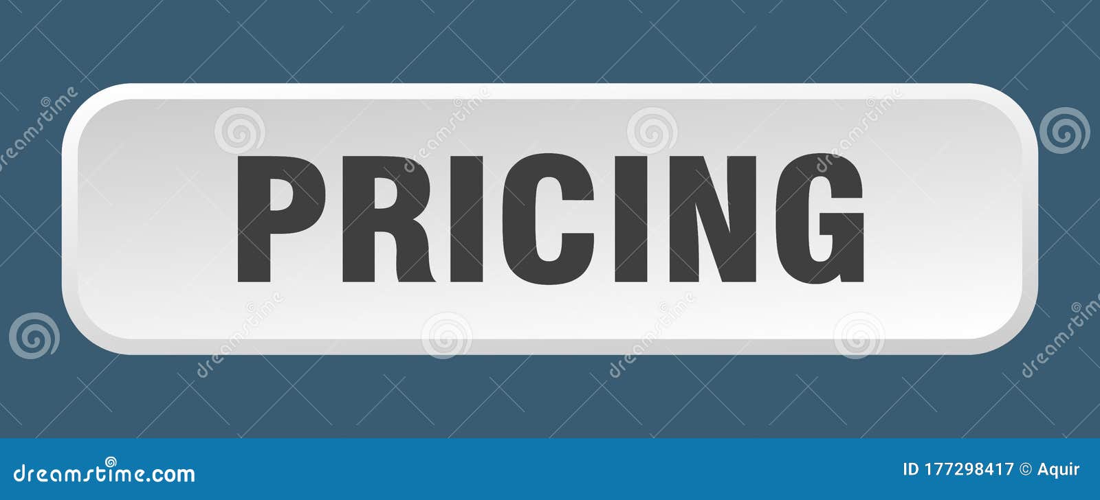 Pricing Button. Pricing Square 3d Push Button Stock Vector ...