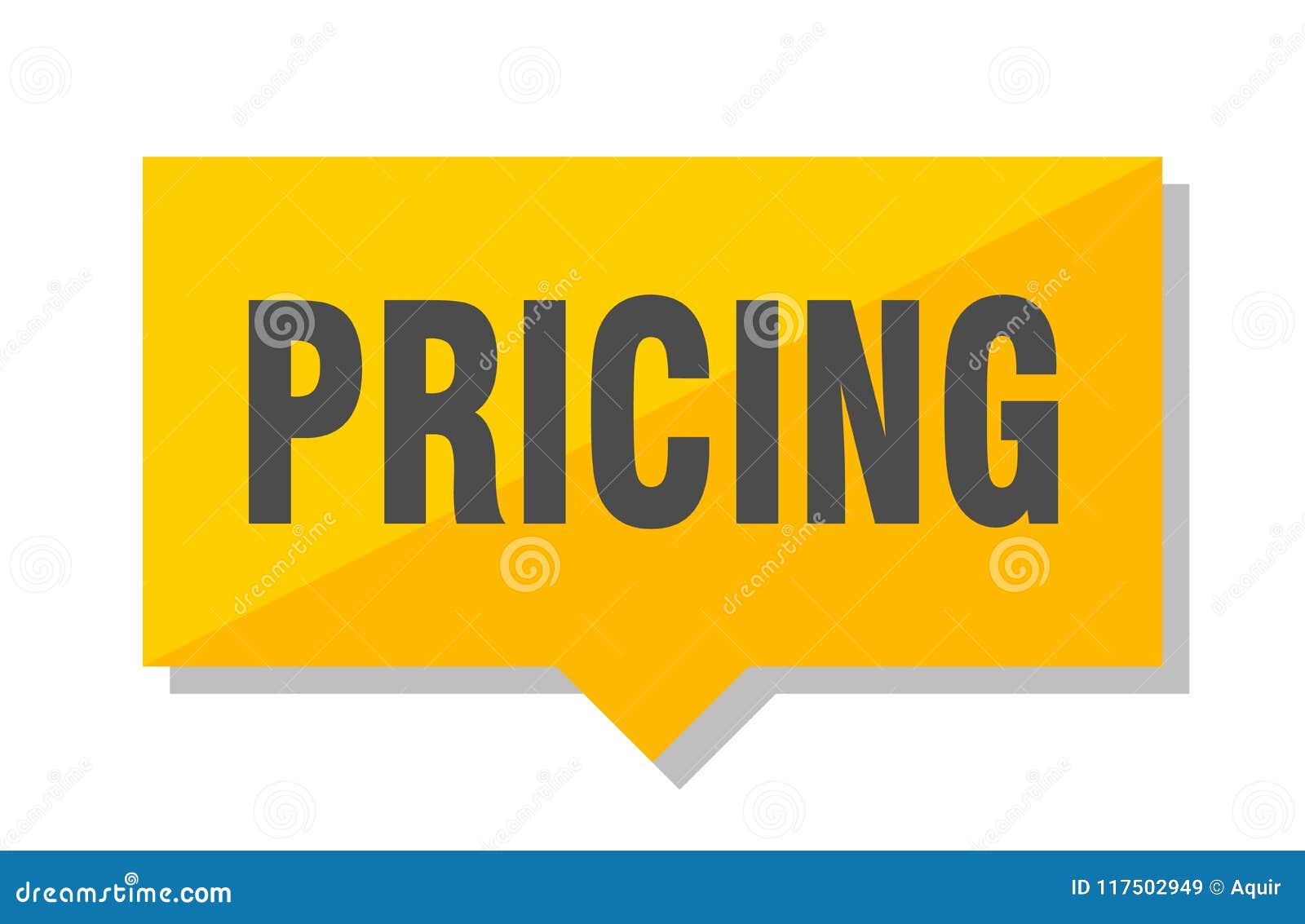 Pricing price tag stock vector. Illustration of notice - 117502949