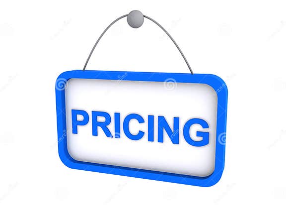 Pricing sign stock illustration. Illustration of hang - 25183254