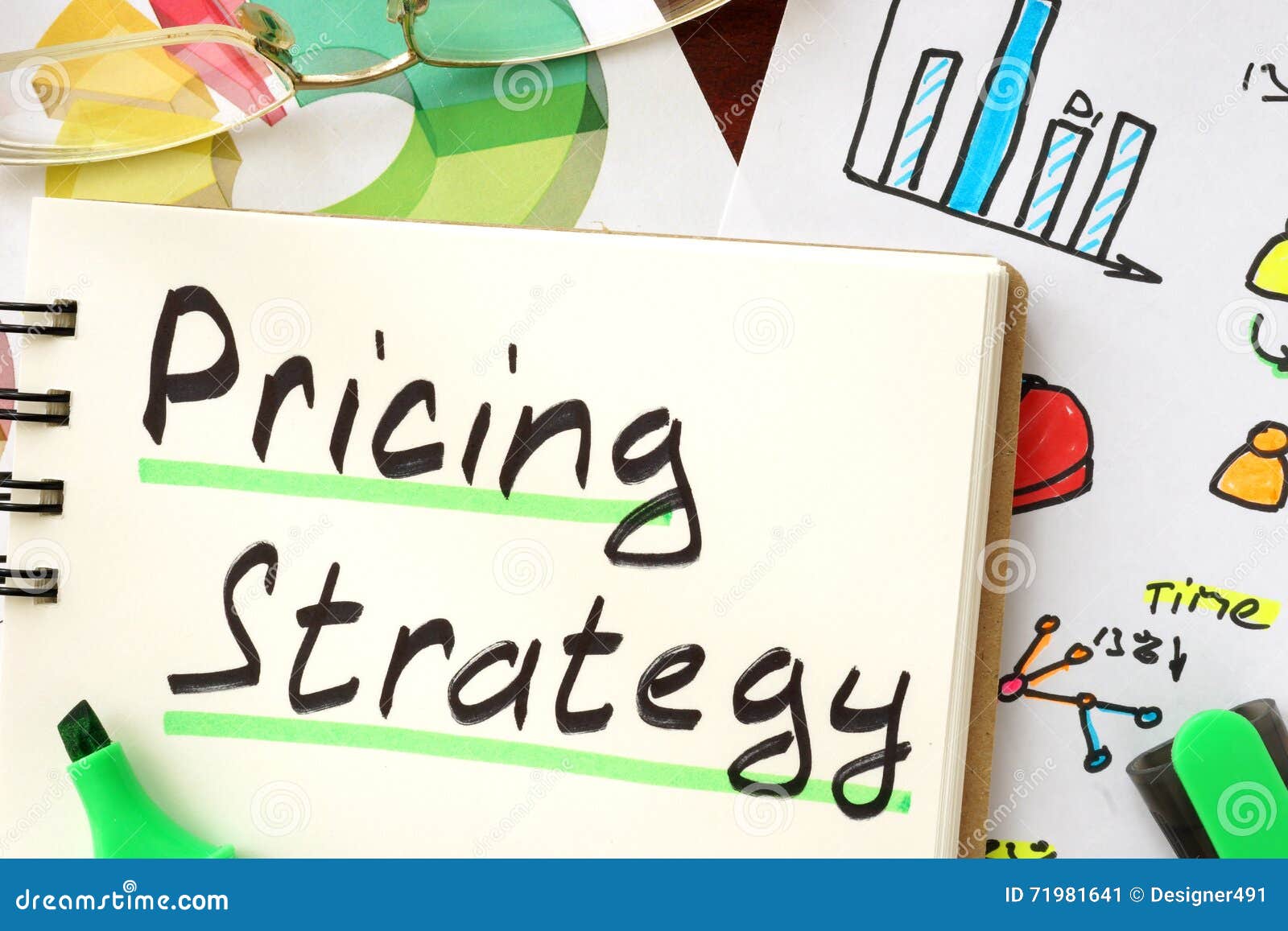 Pricing Strategy Sign Written in a Notepad. Stock Image - Image of ...