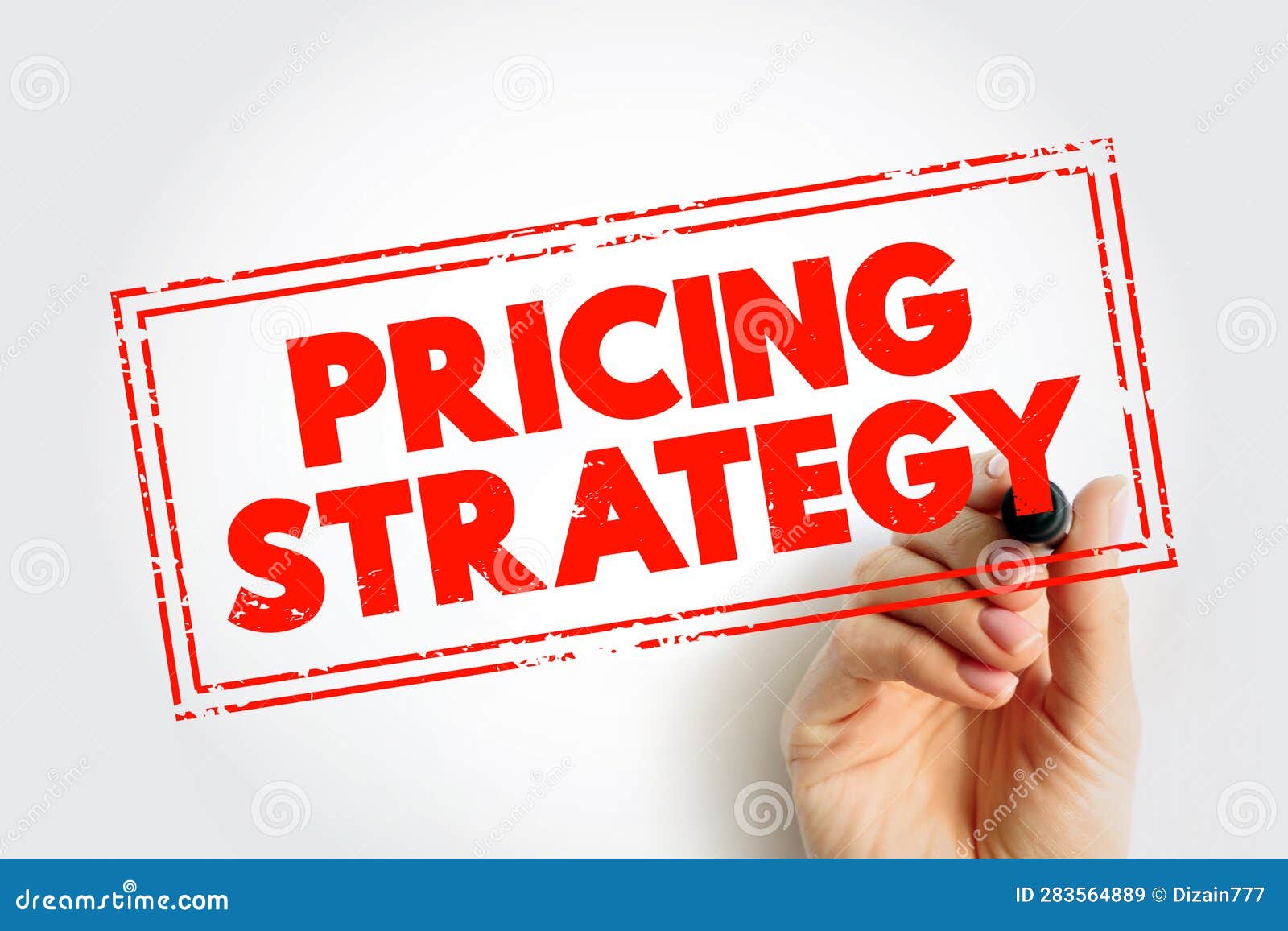 Pricing Strategy Text Concept Stamp for Presentations and Reports Stock ...