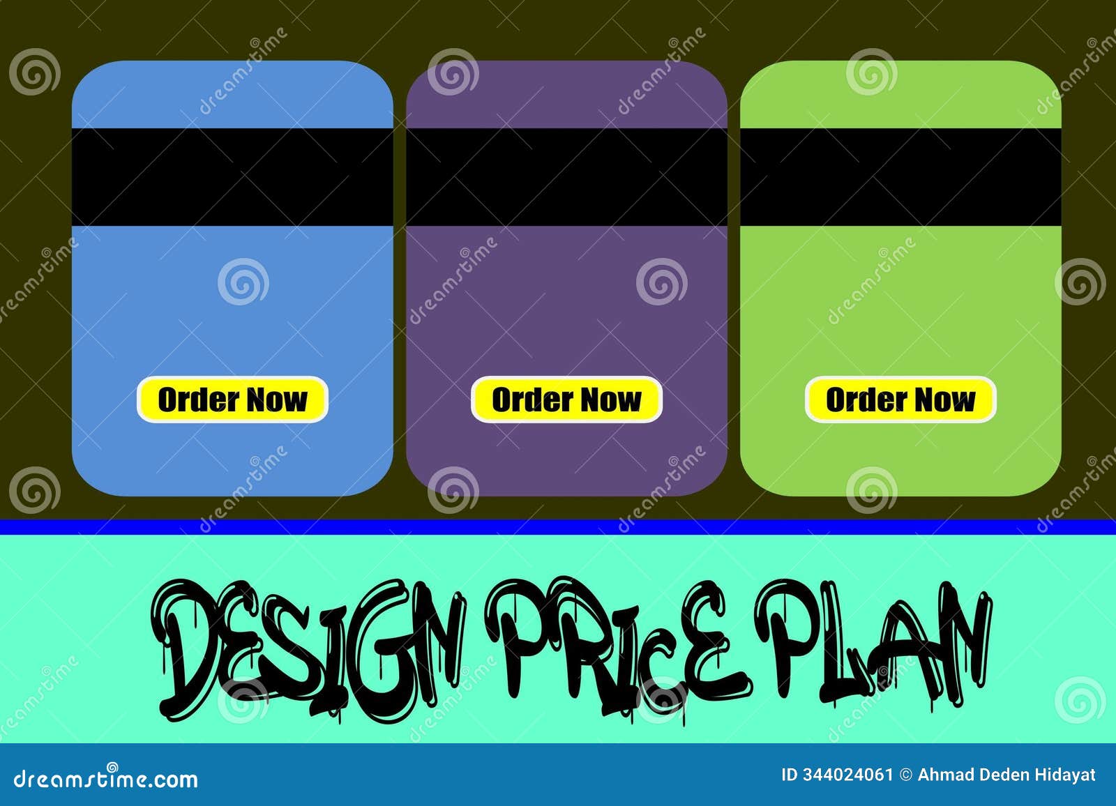 Pricing Table, Subscription Plans Comparison Design Template with Glass ...