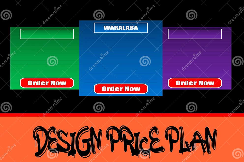 Pricing Table, Subscription Plans Comparison Design Template with Glass Effect. Stock Vector ...