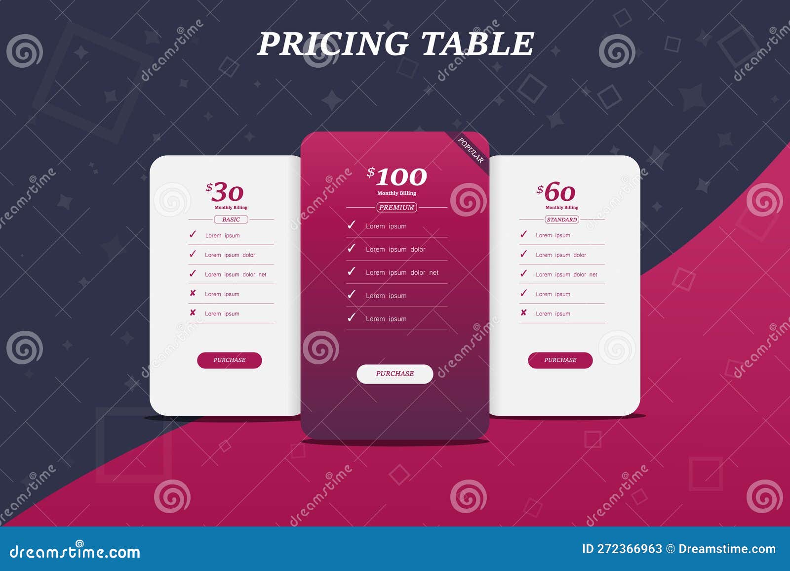Pricing Tables, Comparison Table, Website Site Pricing Table for ...