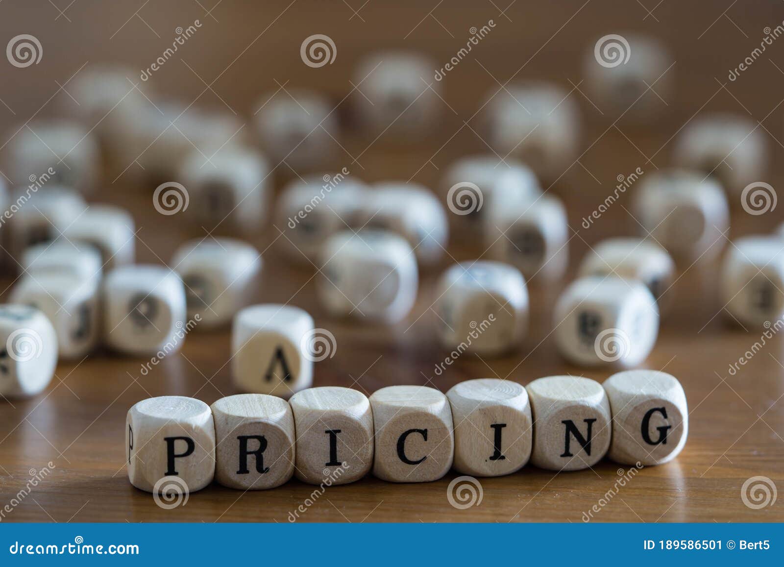 Pricing Written with Wooden Cubes Stock Image - Image of cubes, keyword ...