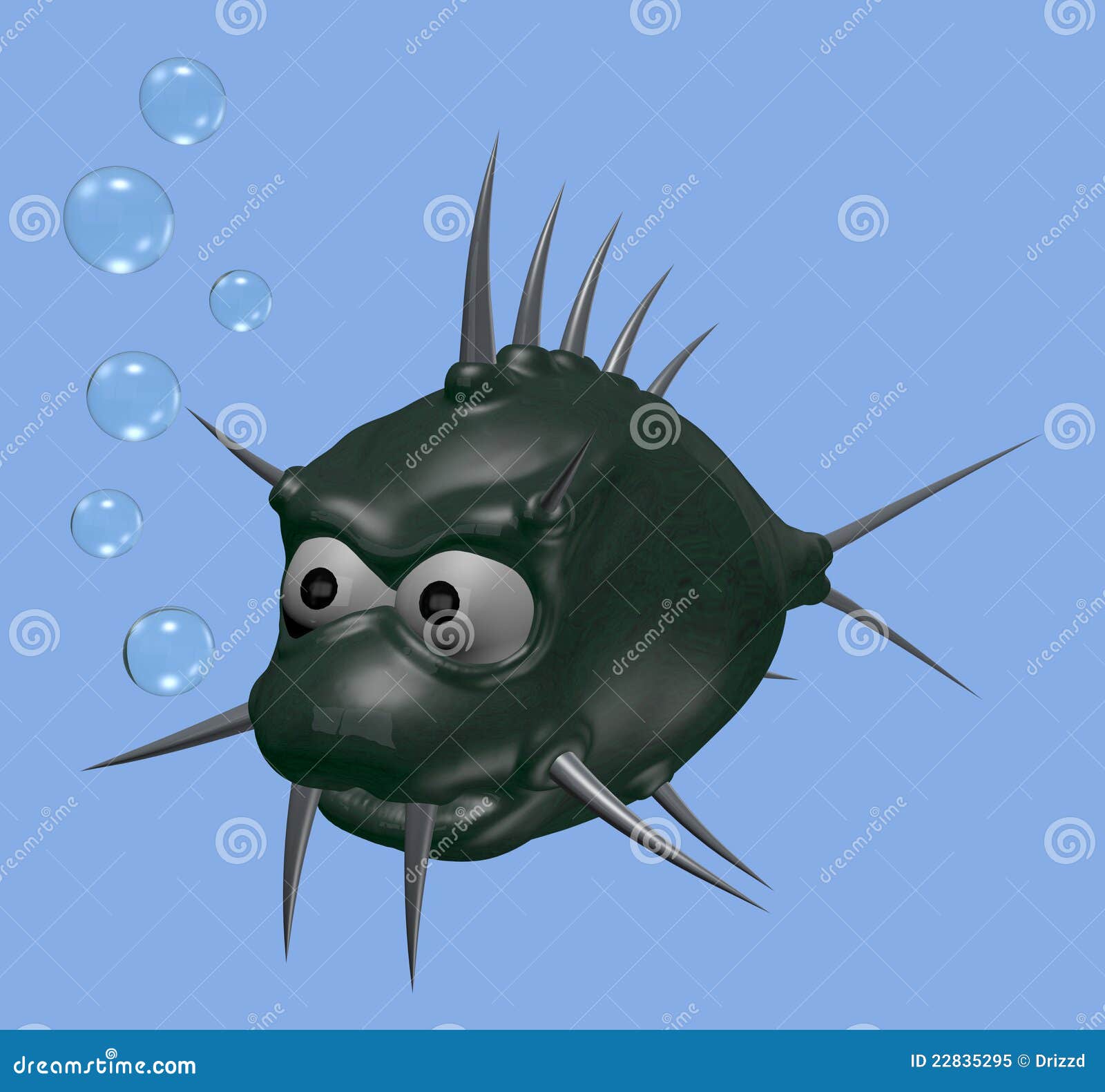 Prickles fish stock illustration. Illustration of ocean - 22835295