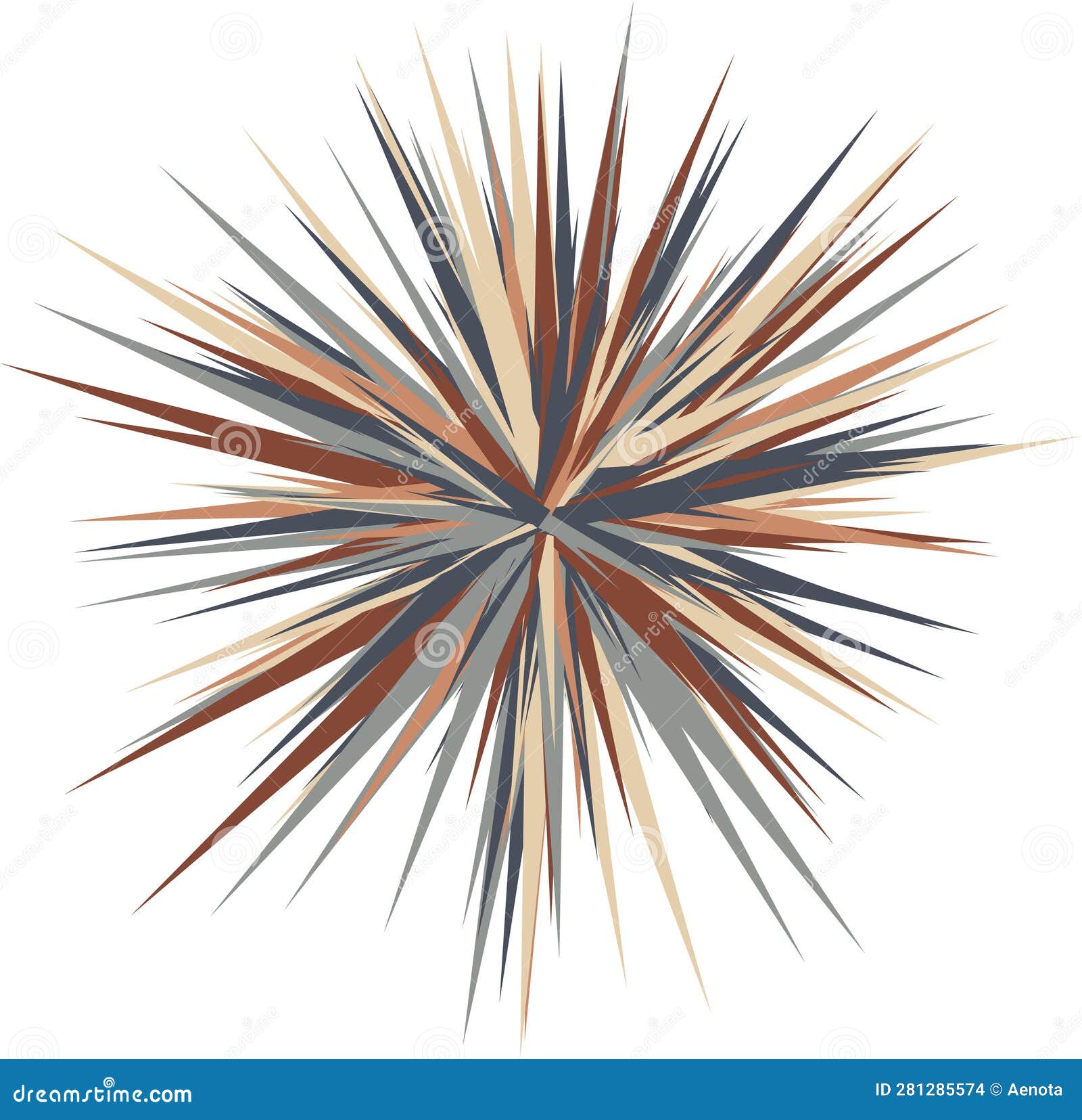 Prickly Ball for Design Project - Vector Illustration Stock Vector ...