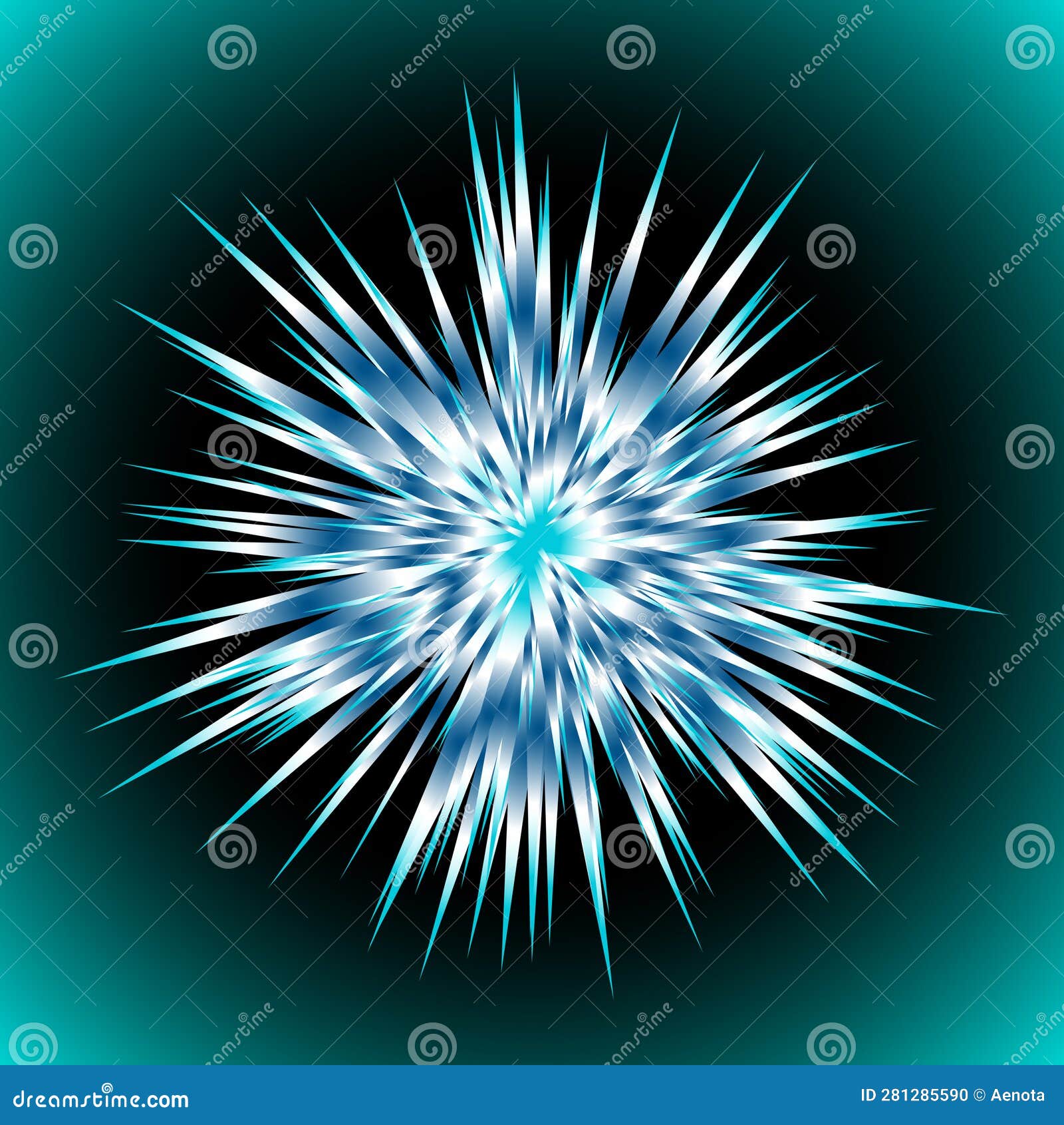 Prickly Ball for Design Project - Vector Illustration Stock Vector ...
