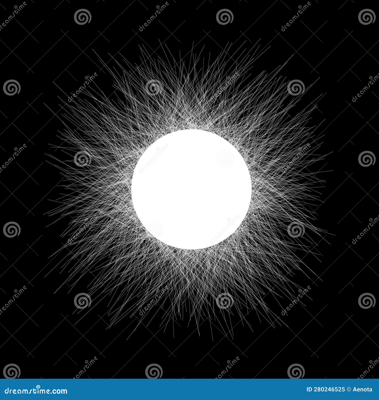 Prickly Circle for Design Project Stock Vector - Illustration of range ...