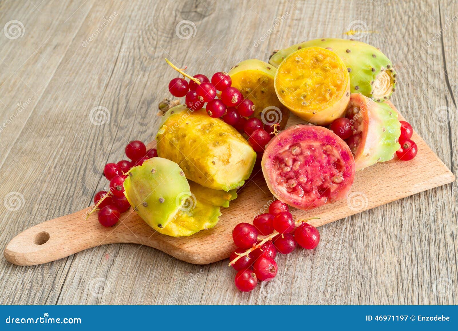 Prickly Pears and Raspberries Stock Image - Image of raspberries, fresh ...