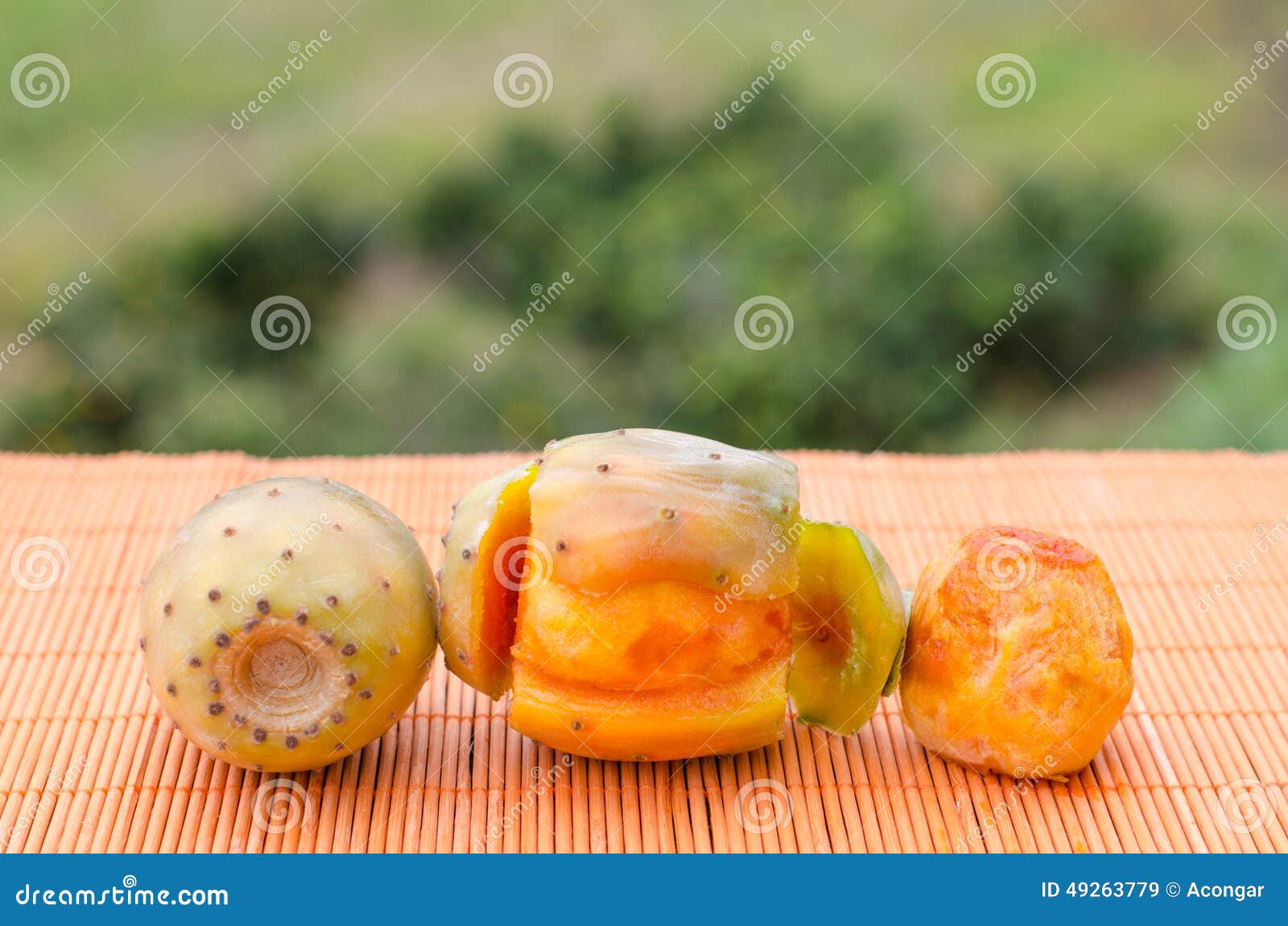 Prickly pears. stock image. Image of pear, tuna, horizontal - 49263779