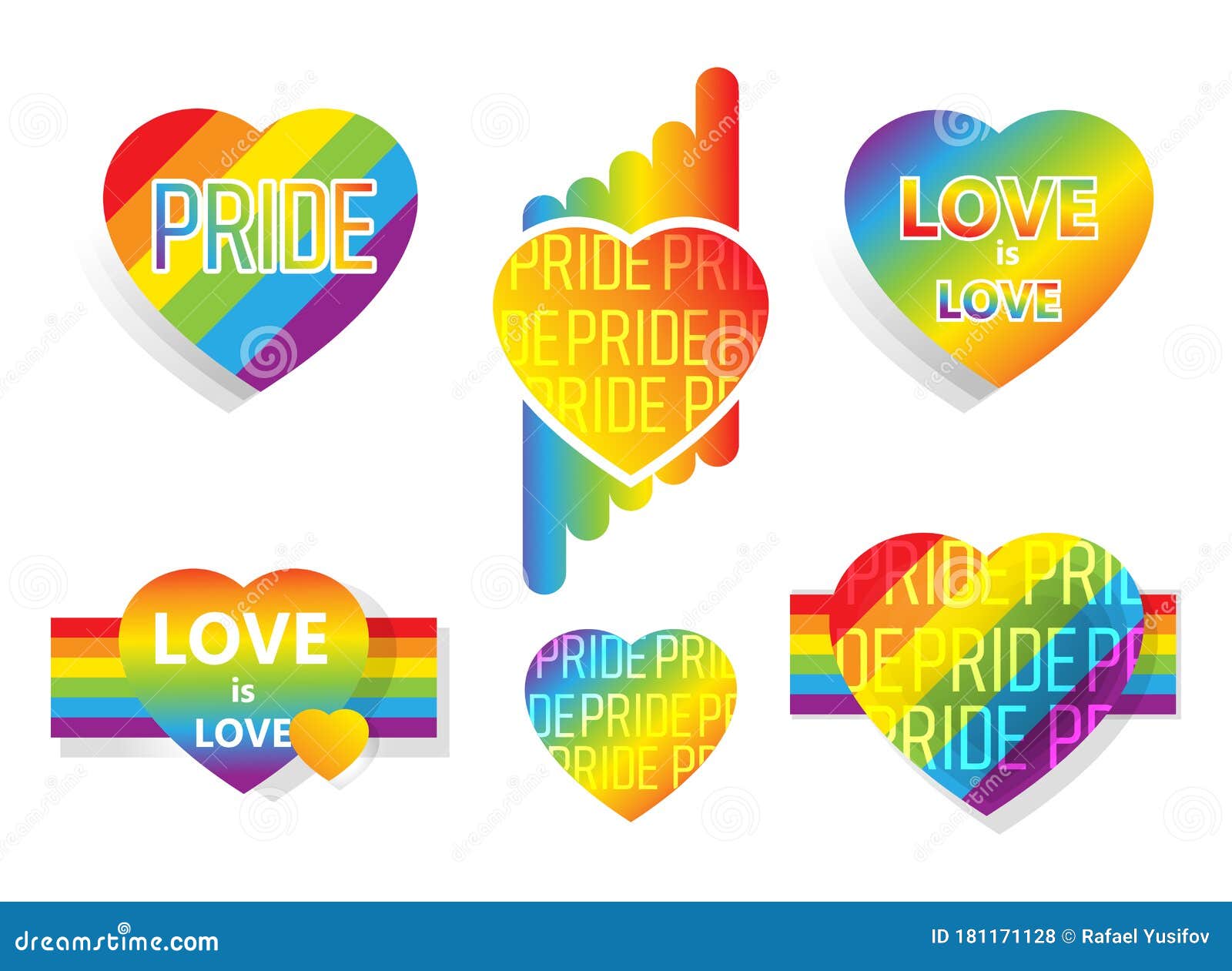 Pride Day Labels Collection. Vector. Stock Vector - Illustration of ...