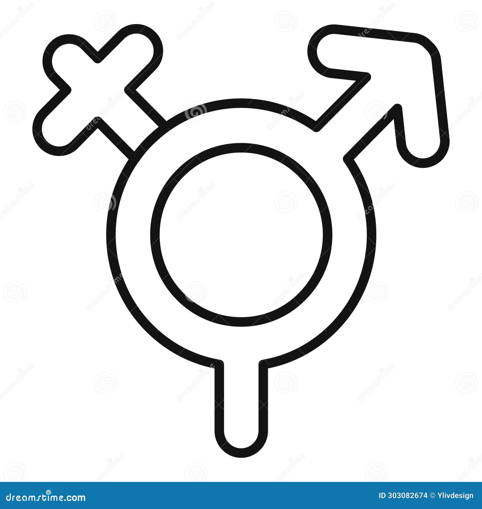 Pride Equality Icon Outline Vector. Support Agender Bisexual Stock ...