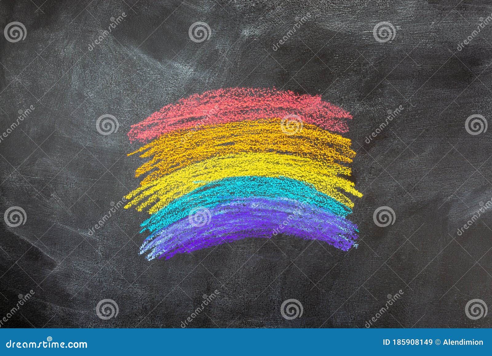 Pride Flag Drawn on Chalk Board Stock Image - Image of colors, educate ...