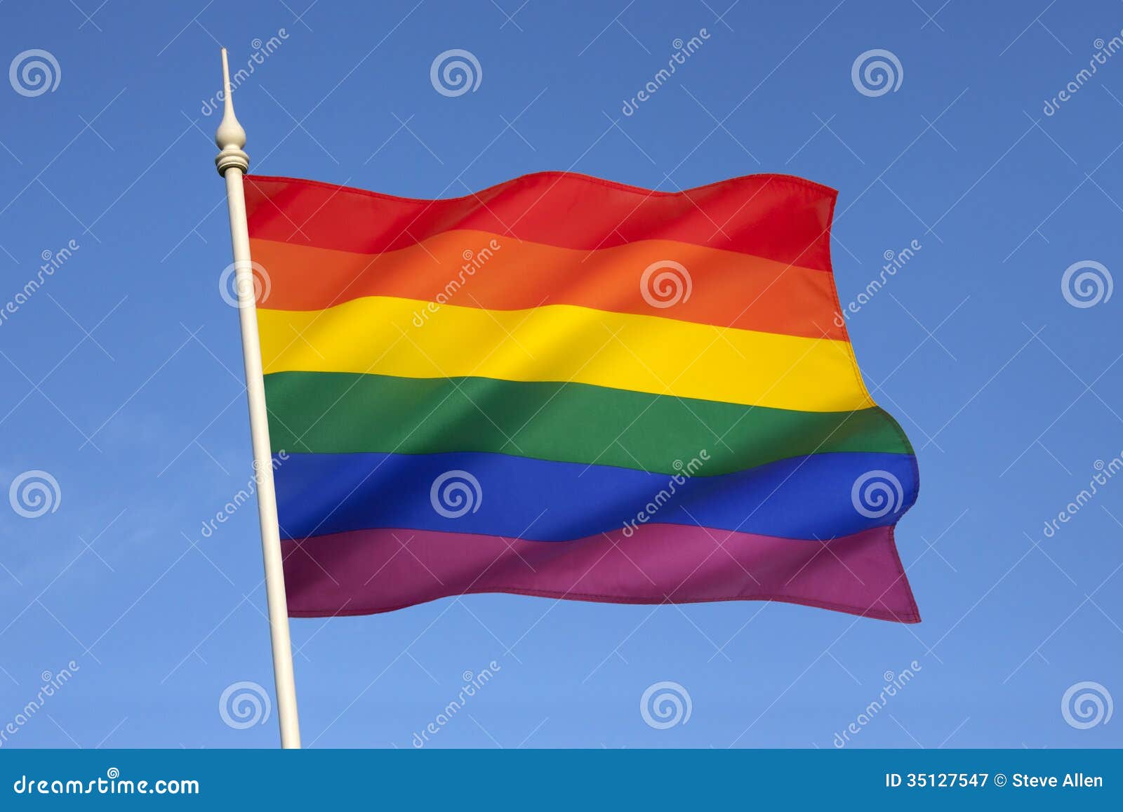 Pride Flag gai image stock. Image of emblème, indicateurs - 35127547