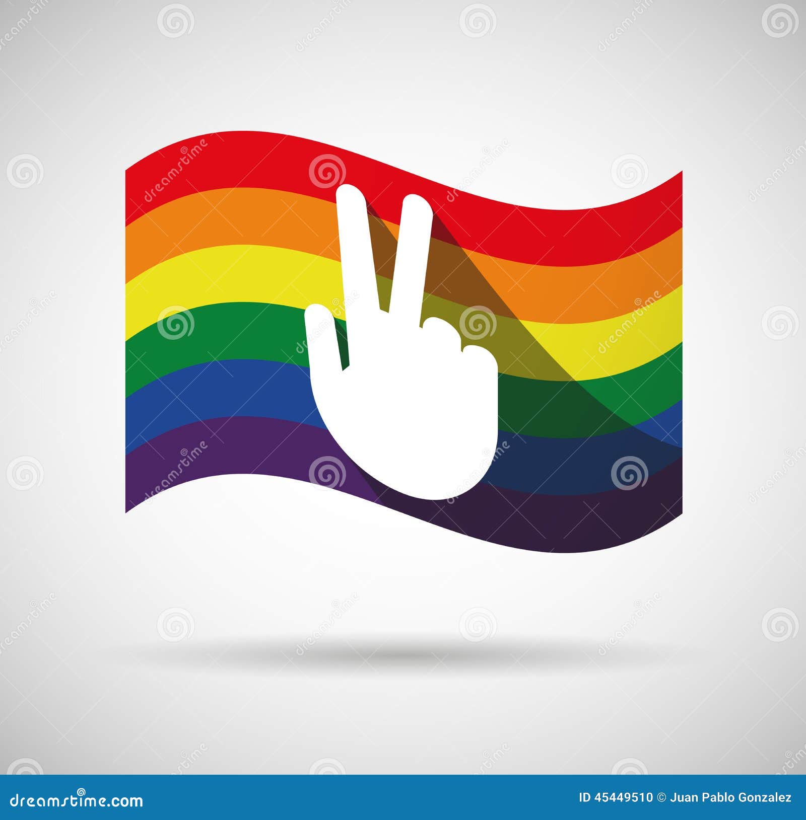 Pride Flag gai illustration stock. Illustration du fierté - 45449510