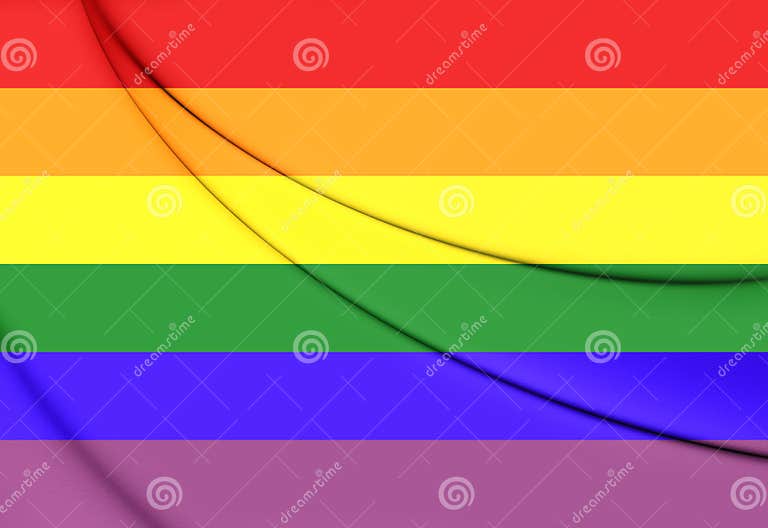 Pride Flag gai illustration stock. Illustration du courbe - 89579708