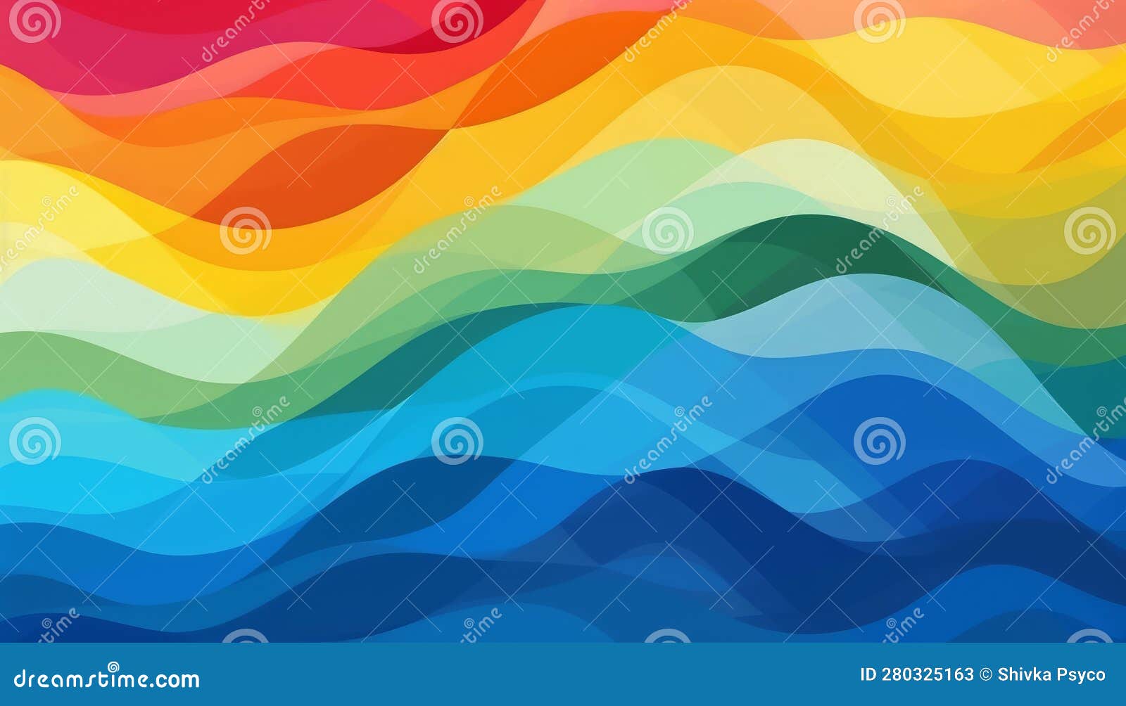 Pride Flag Wave Design Background Generative AI Stock Illustration ...