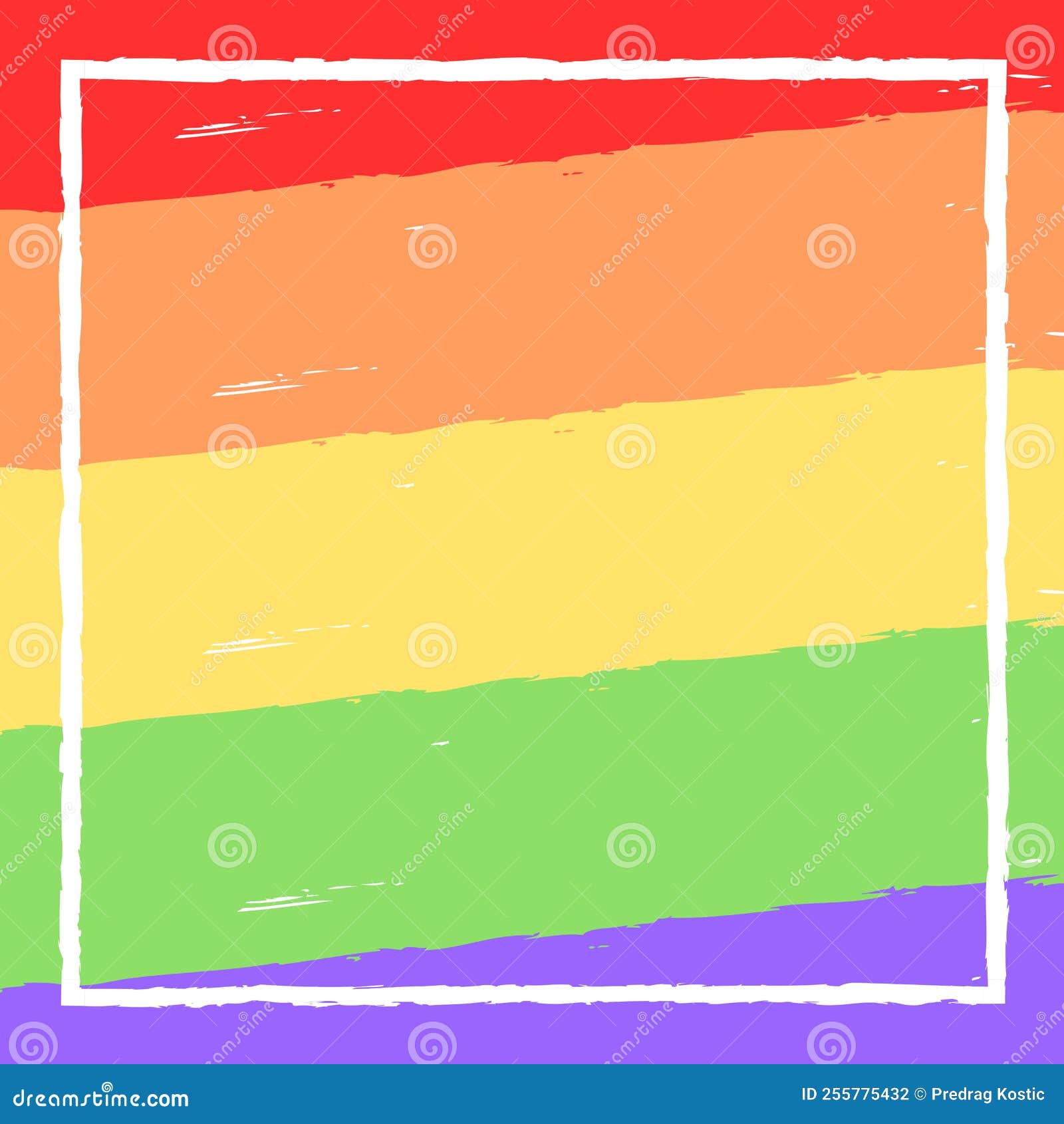 Pride frame design stock illustration. Illustration of rainbow - 255775432