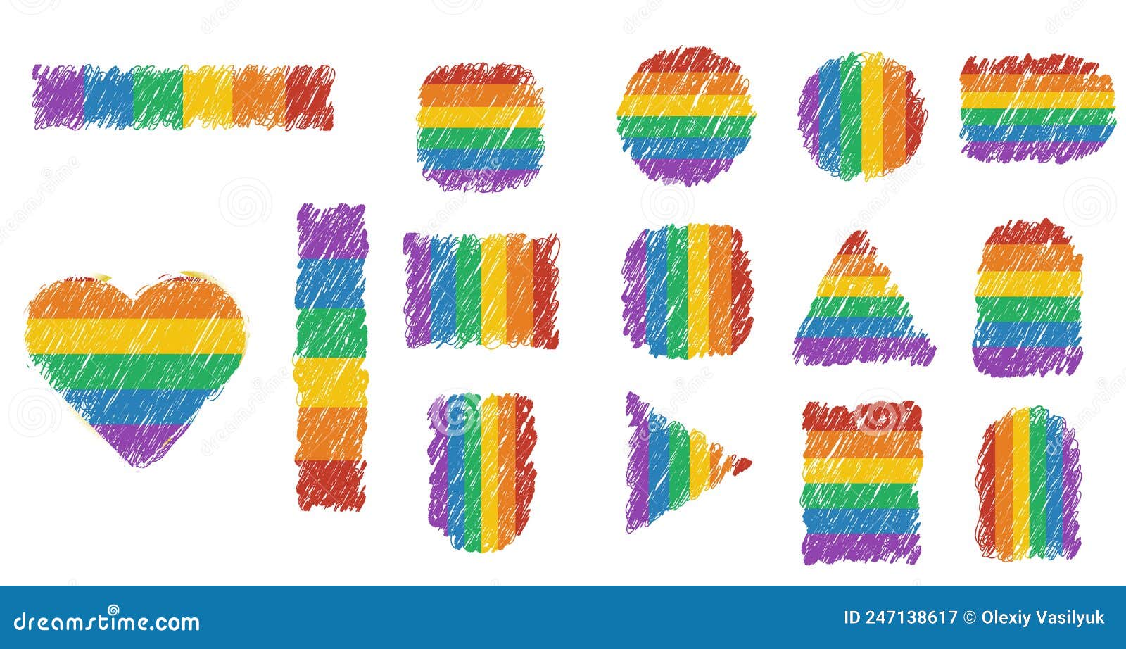 Pride Gradient Background With 2022 LGBTQ Pride Flag Colours. Vector ...