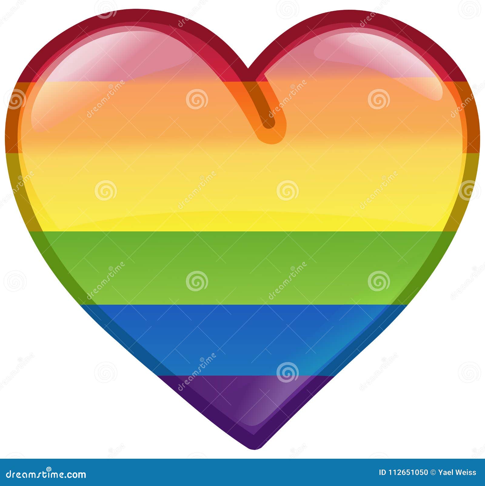 Pride heart icon stock vector. Illustration of community - 112651050