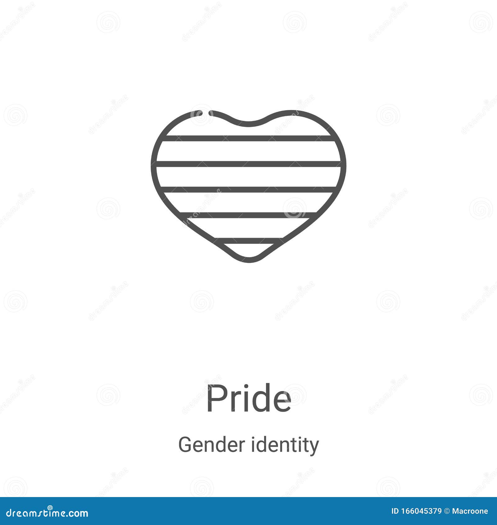 Pride Icon Vector from Gender Identity Collection. Thin Line Pride ...
