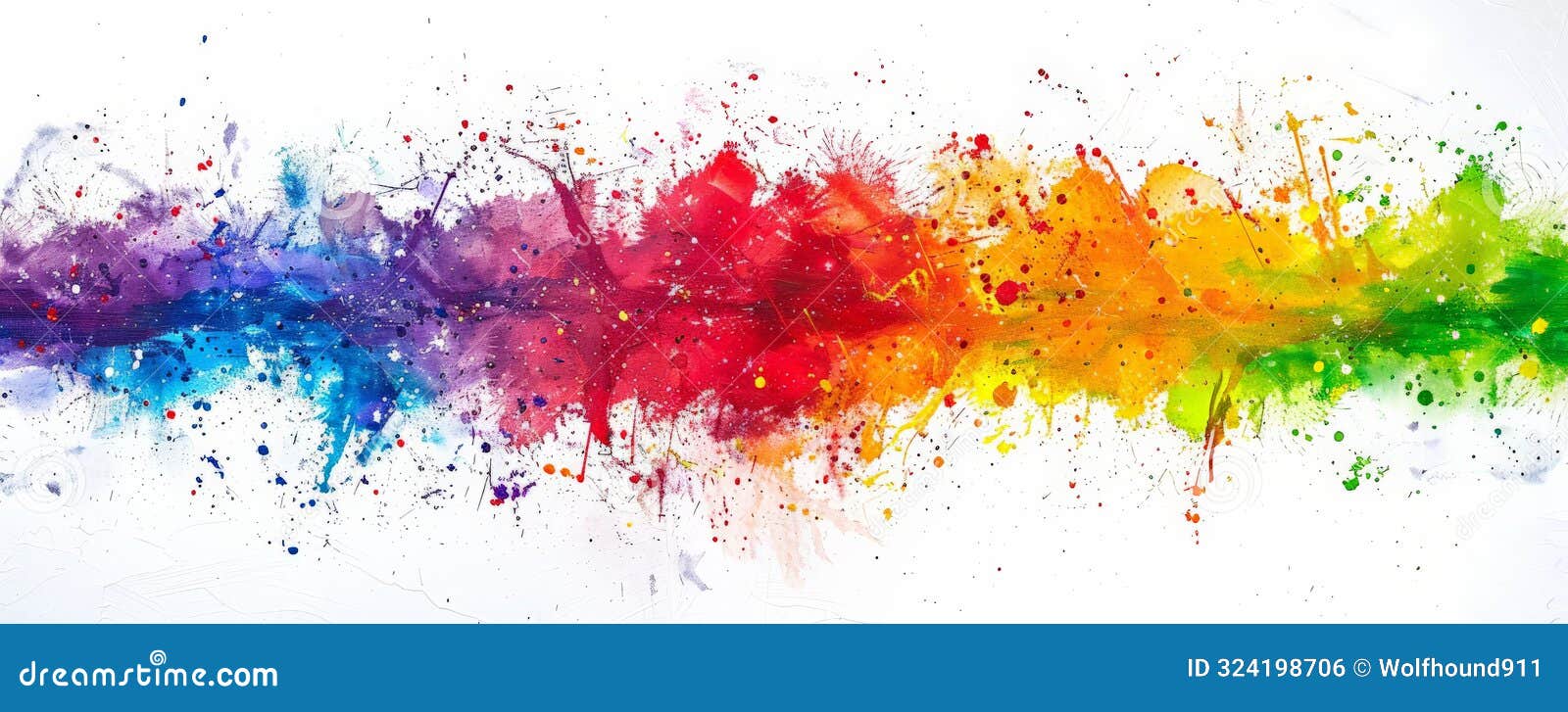 Pride LGBT Background Featuring a Bold, Abstract Rainbow Splash on a ...