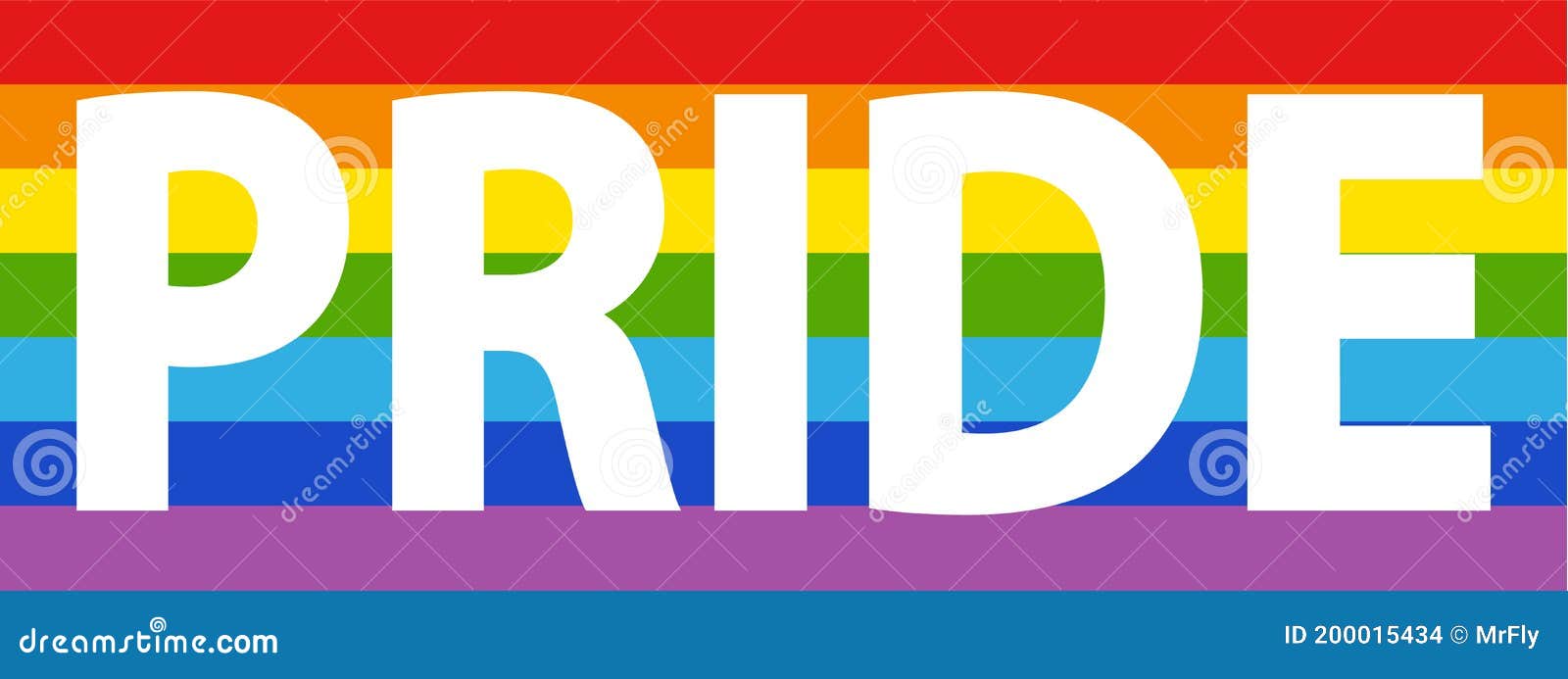 Pride Logo Letters, Rainbow, Vector Illustration Stock Vector ...