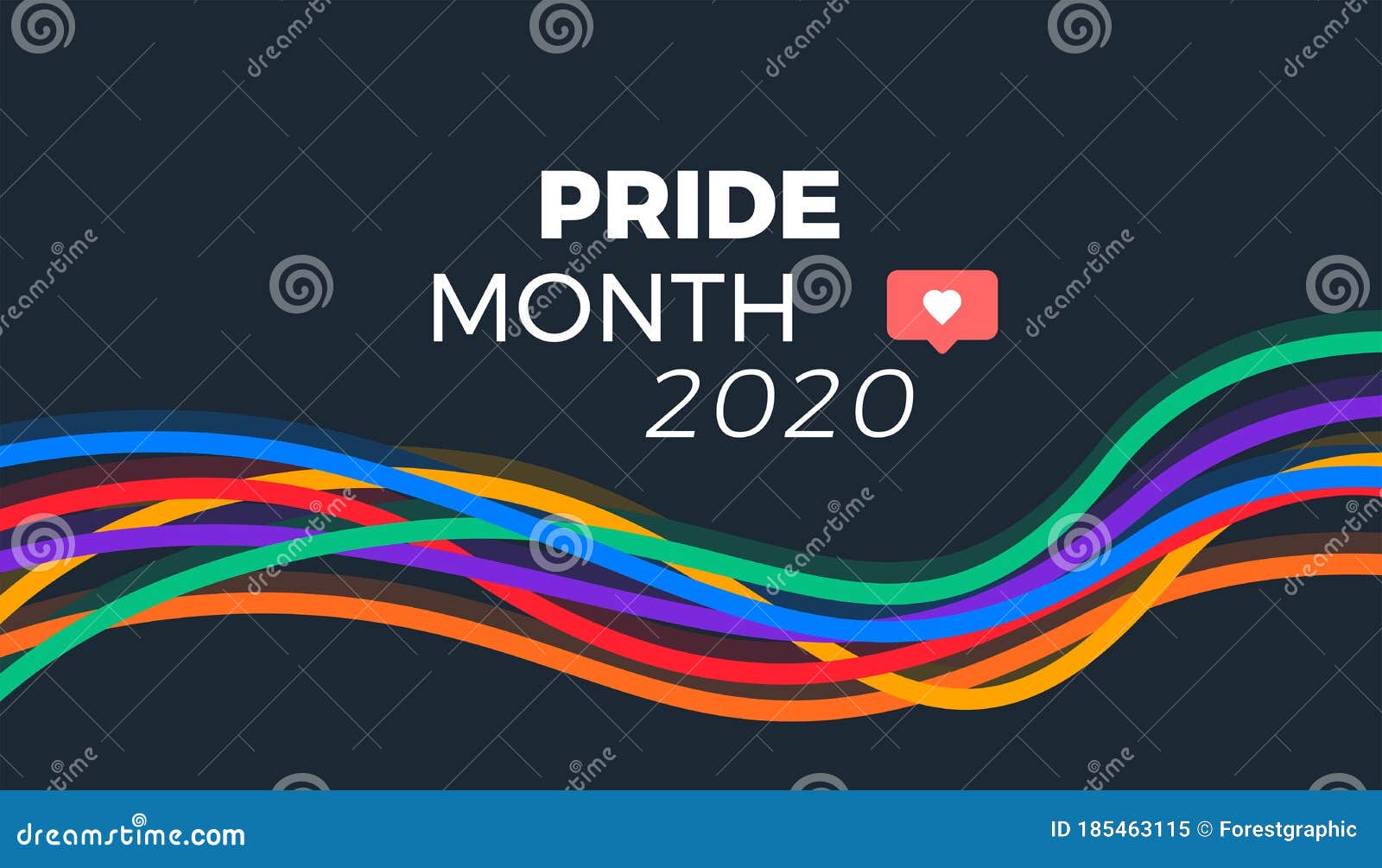 Pride Month 2020 Abstract Vector Background Stock Vector - Illustration ...