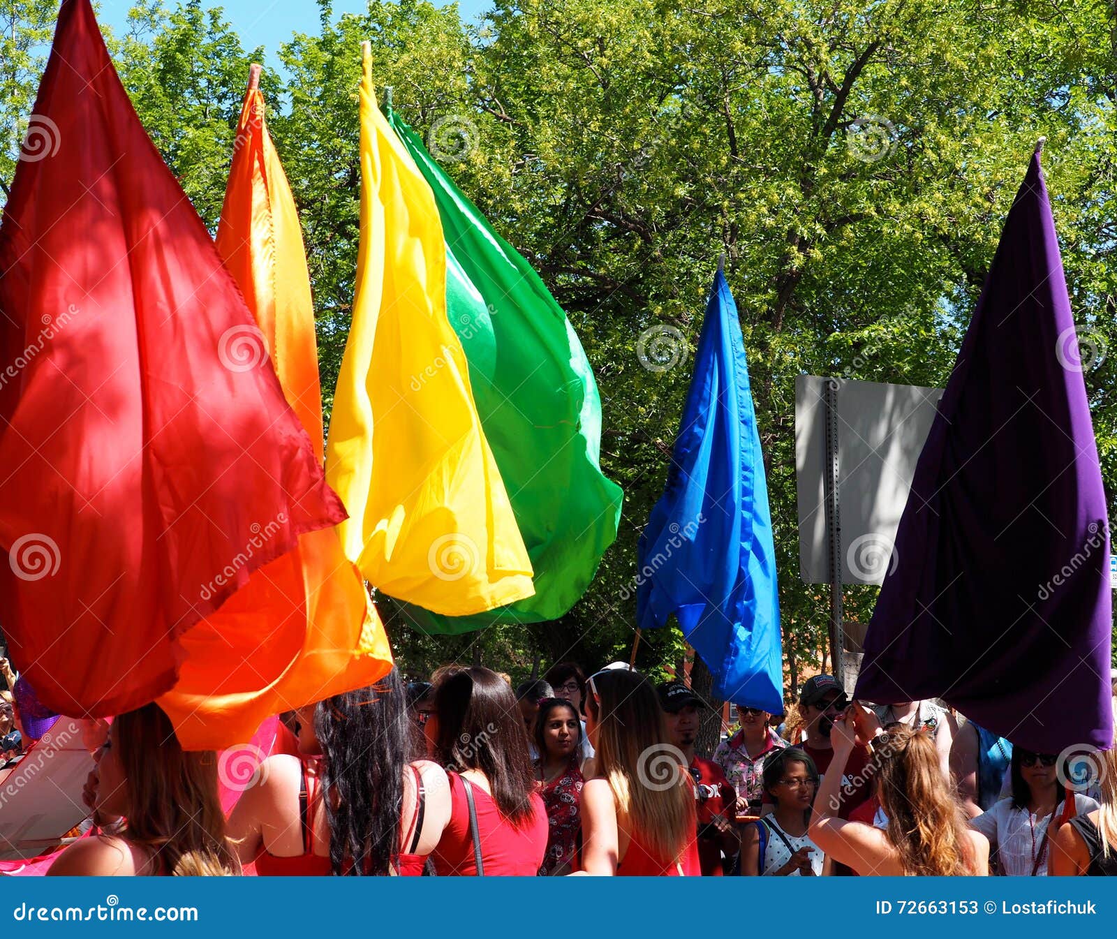 Pride Parade editorial stock photo. Image of carrying - 72663153