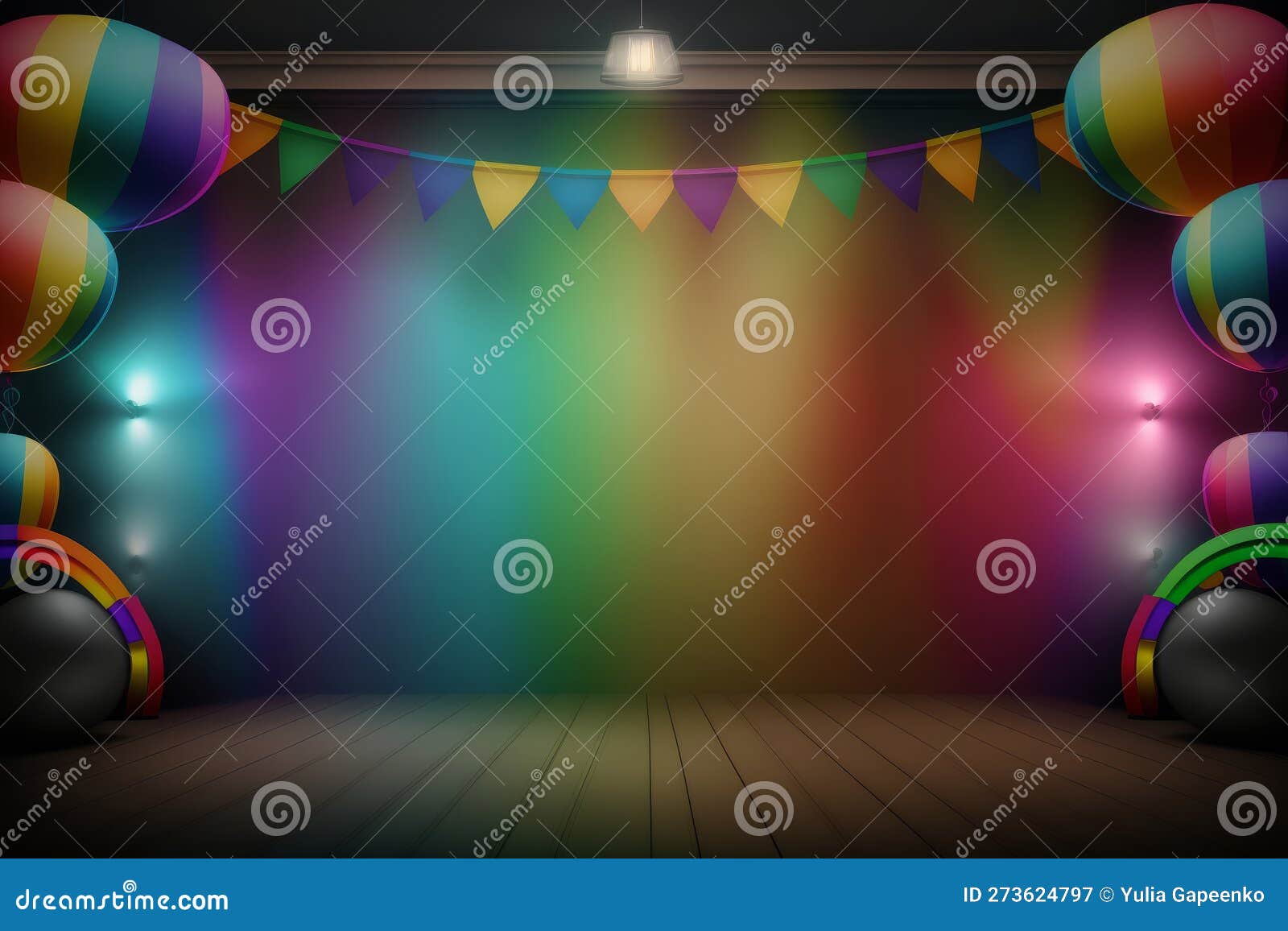 Pride Party and Stage Background. Illustration AI Generative Stock ...