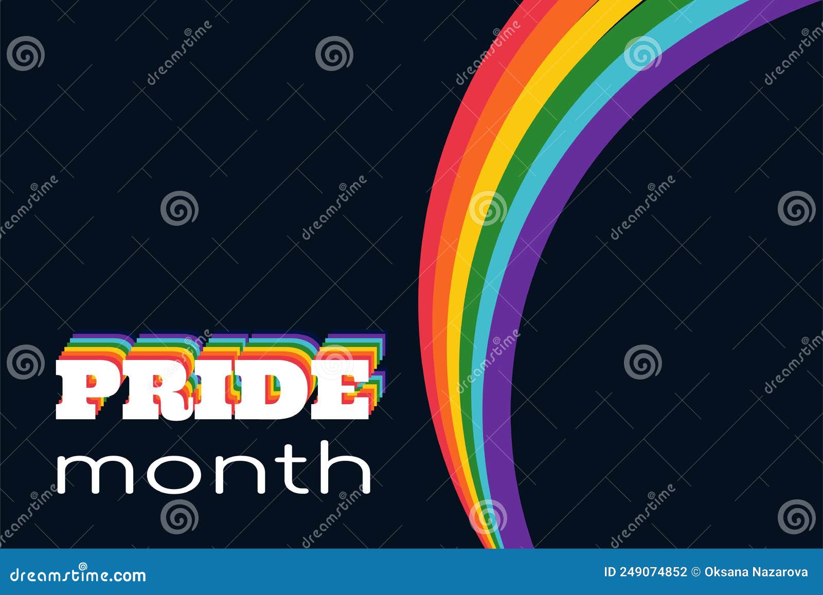 Pride Rainbow Flag Lgbt Banner Stock Vector Illustration Of Icon