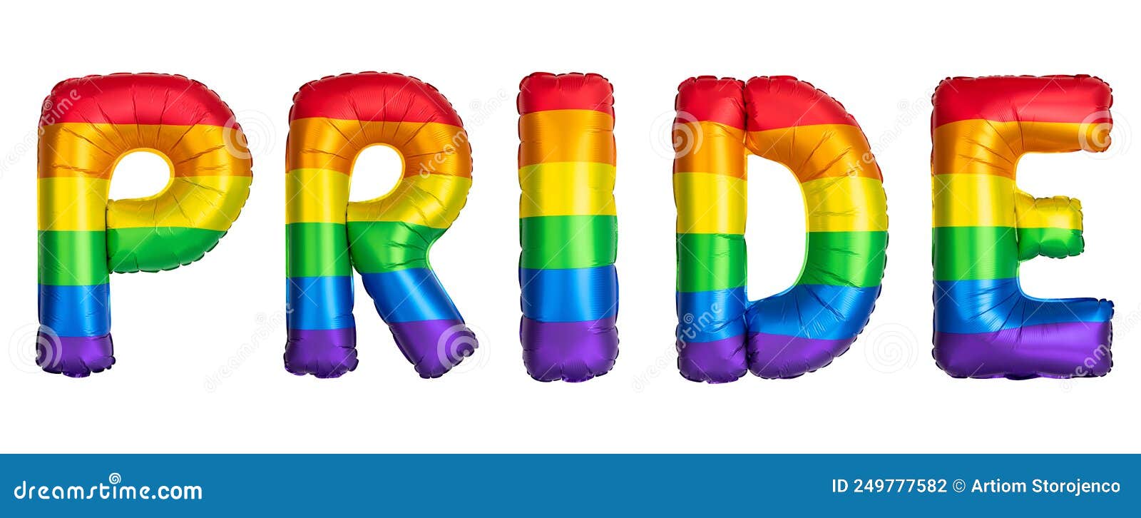 Pride Rainbow Helium Balloon Rainbow Flag Symbol Gays And Lesbians