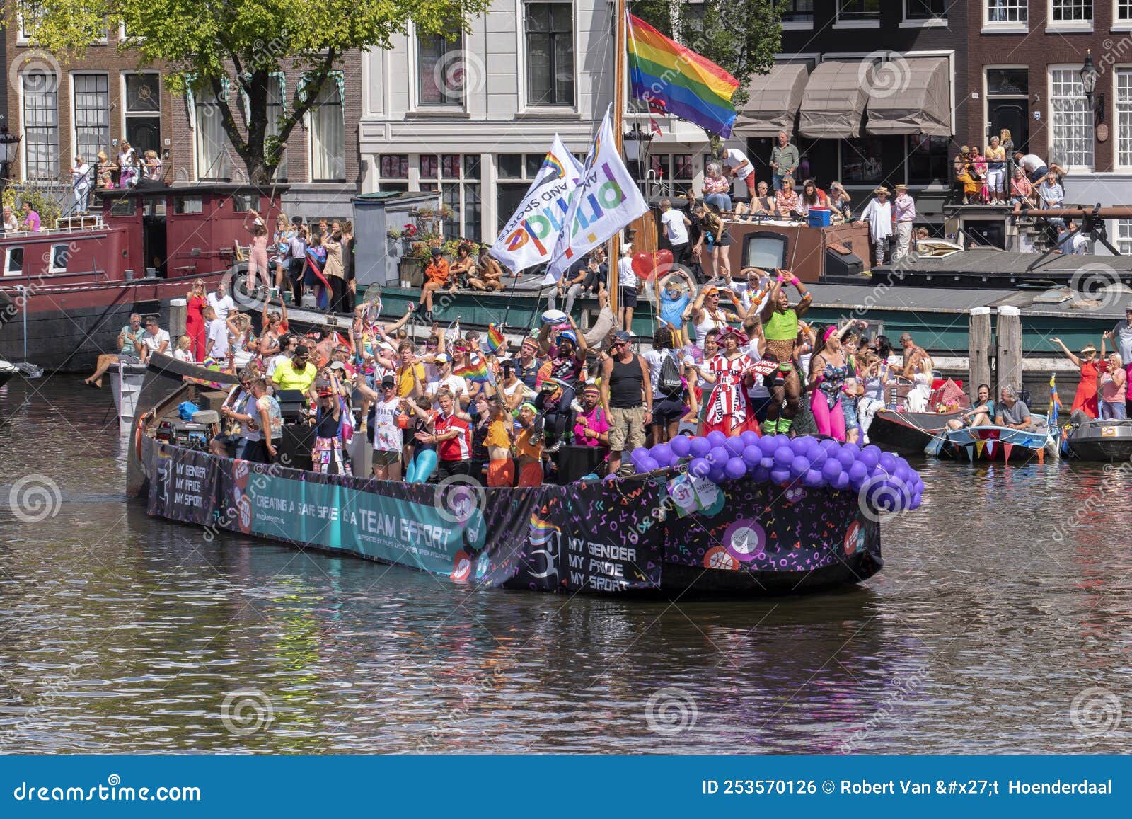 Pride And Sports By Philips Boat At The Gaypride Canal Parade With