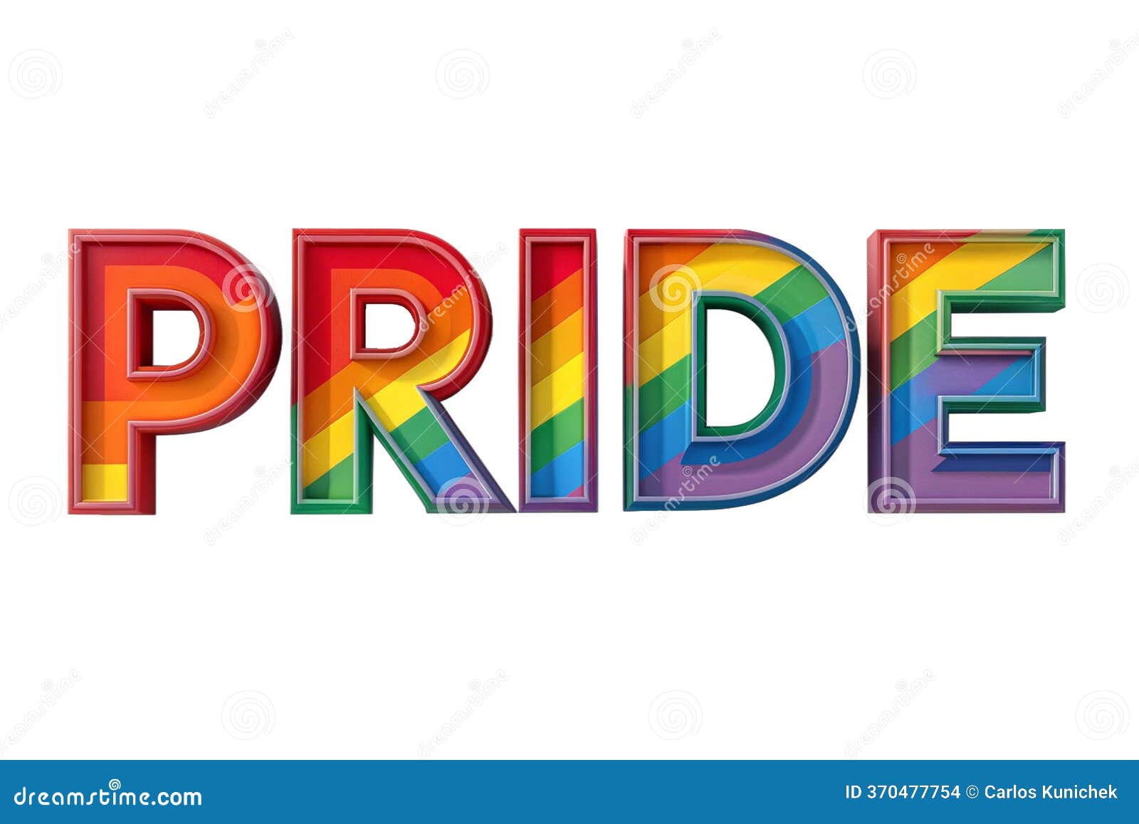 Gay Pride Text Isolated On Pink Background. Stock Photo | CartoonDealer ...