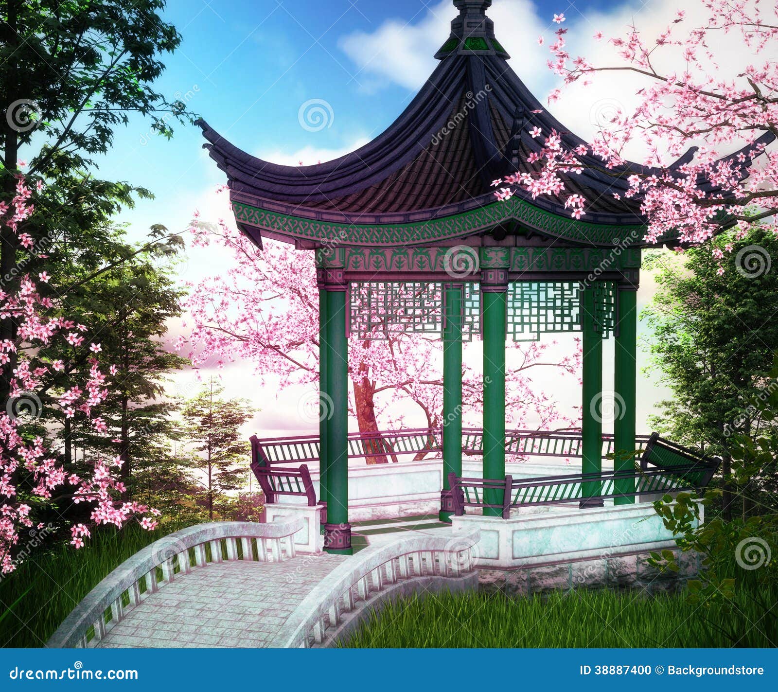 Prieel Aziatische Achtergrond Stock Foto - Image of cultuur, aarde ...