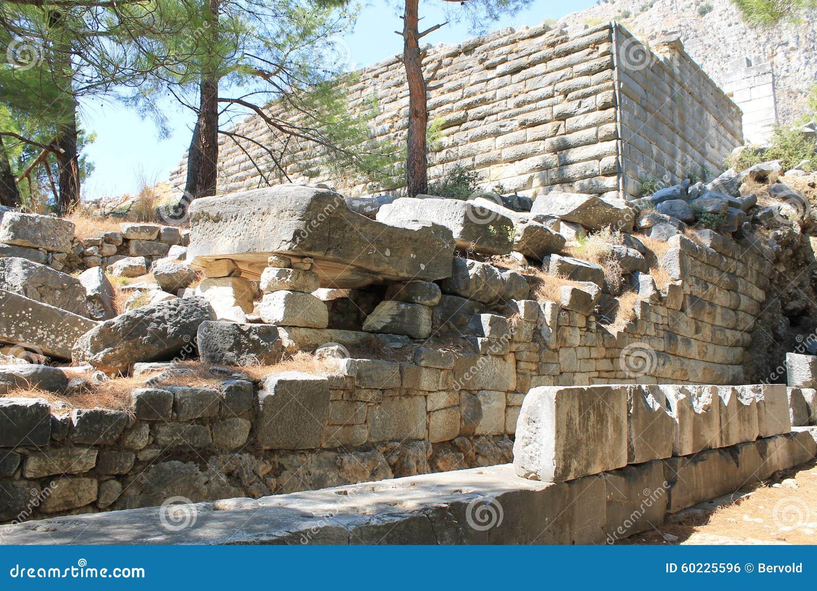 Priene Ruins of an Ancient Antique City Stock Photo - Image of stones ...